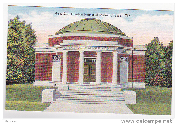 TEXAS, 1930-1940's; Gen. Sam Houston Memorial Museum | United States ...