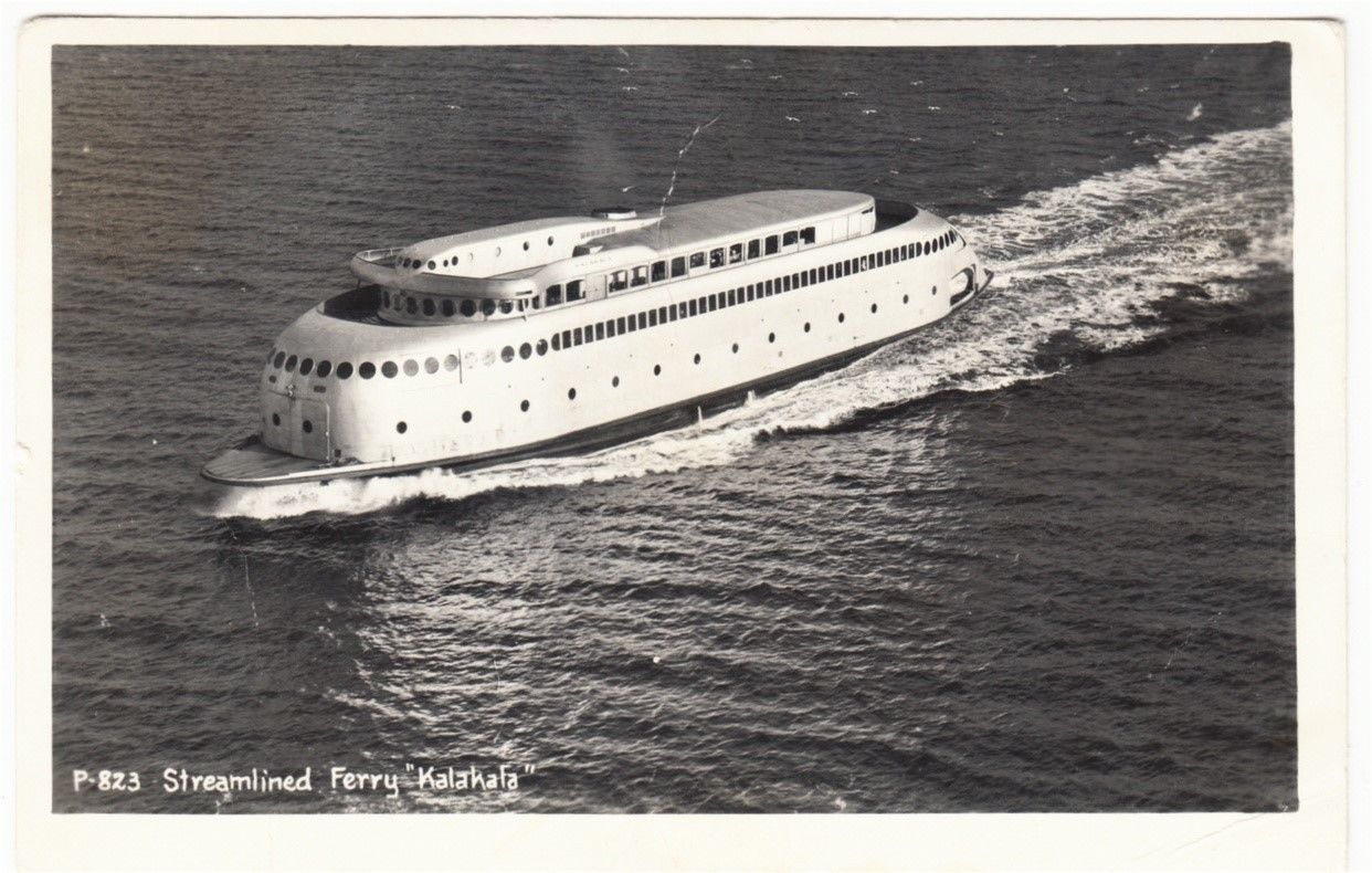 MV Kalakala Streamlined Art Deco Ferry Seattle Bremerton WA RPPC ...