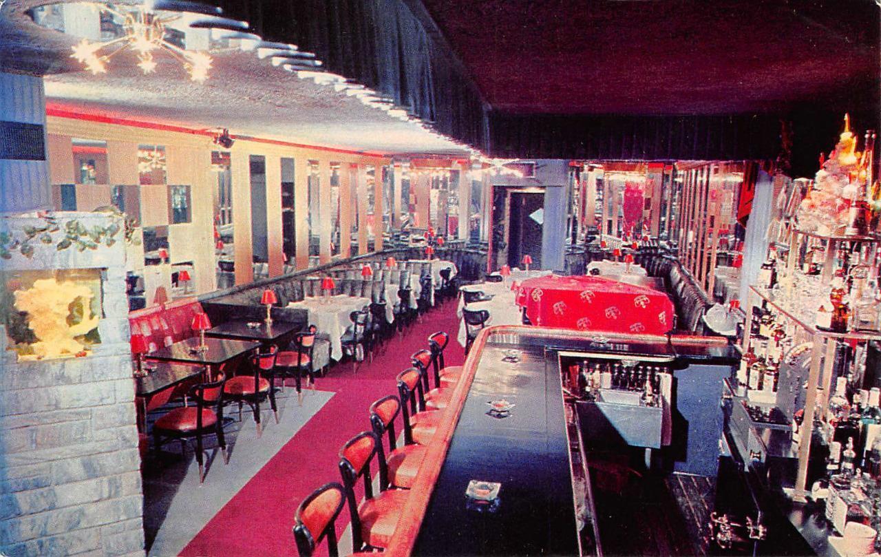 THE RED CARPET New York City Bar Interior Restaurant 1950s Rare Vintage ...