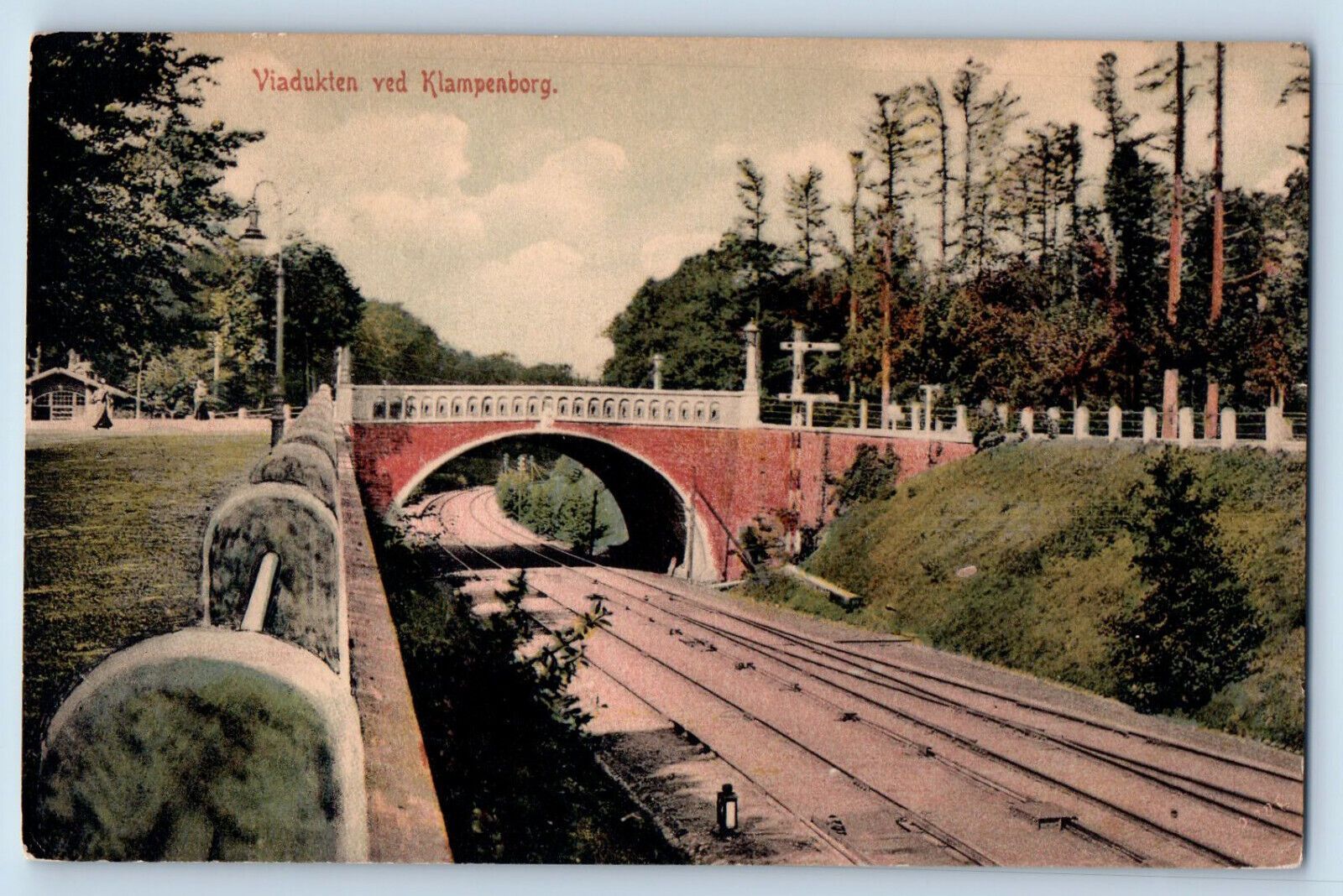 Copenhagen Denmark Postcard Viaduct at Klampenborg 1910 Posted Antique ...