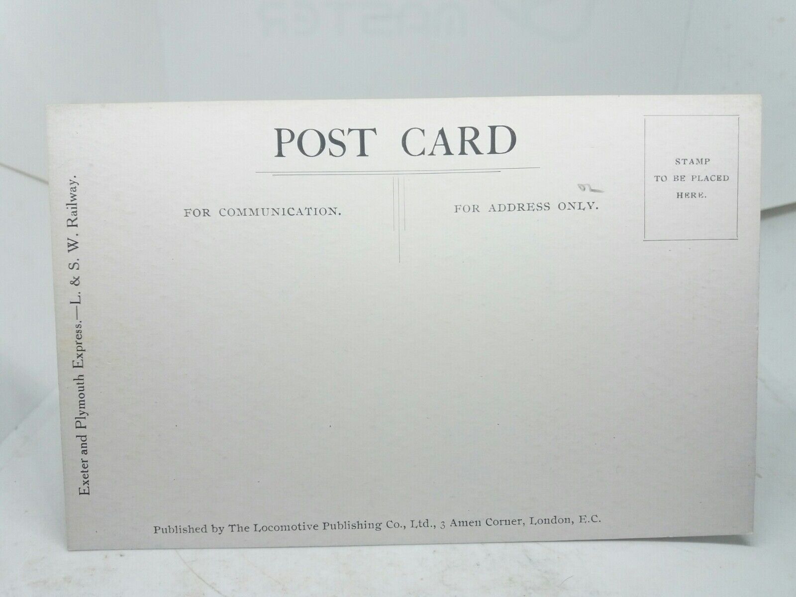 L & SW Railway Exeter & Plymouth Express Steam Locomotive 457 Vintage ...