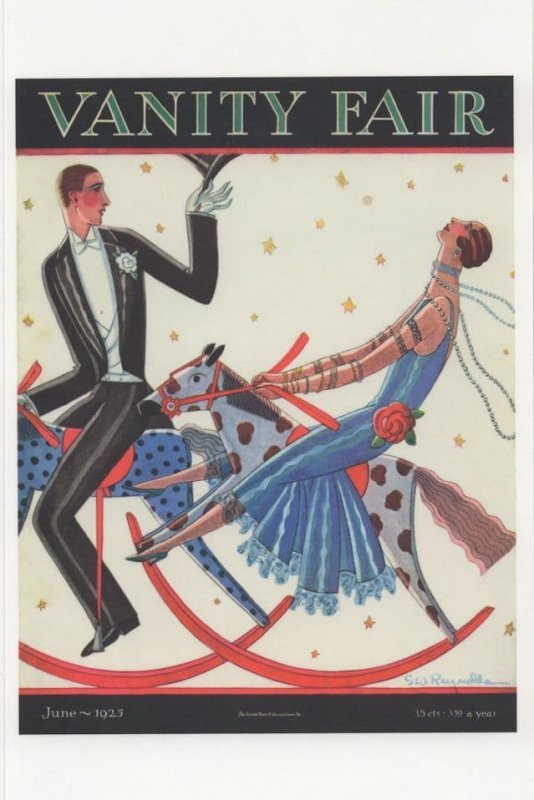 Fairground Ride Painting Horse Roundabout Art Deco Cover Postcard ...