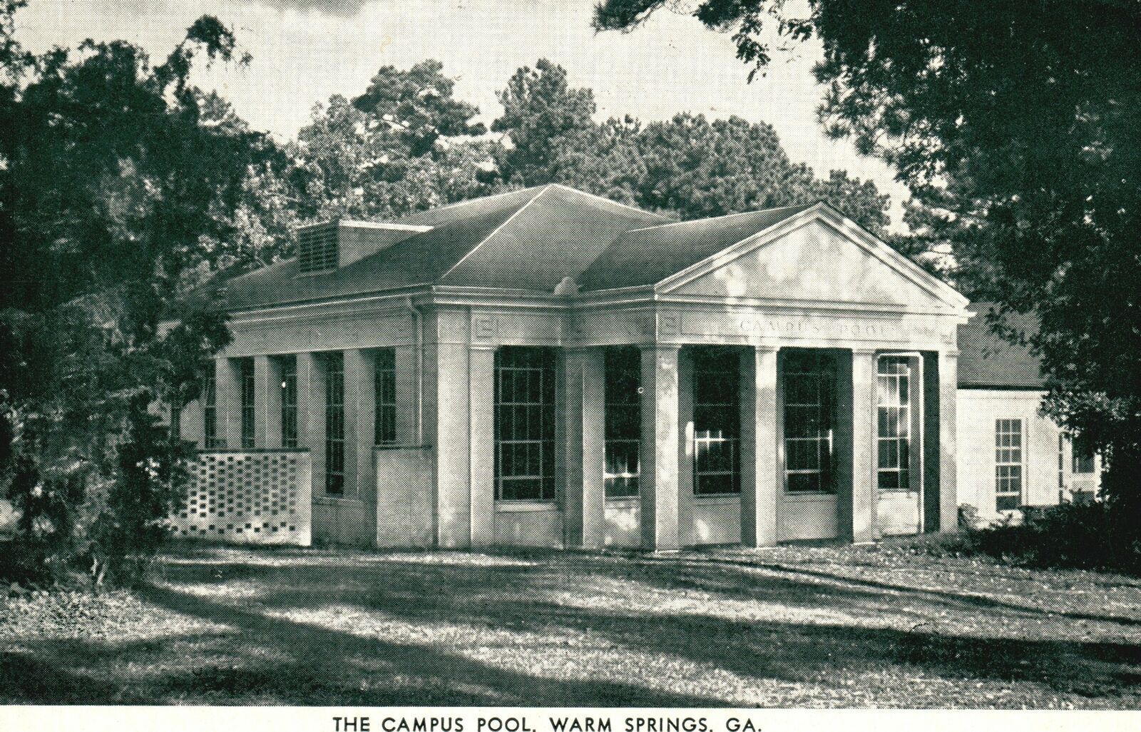 Vintage Postcard 1946 The Campus Pool Warm Springs Georgia Hancock's ...