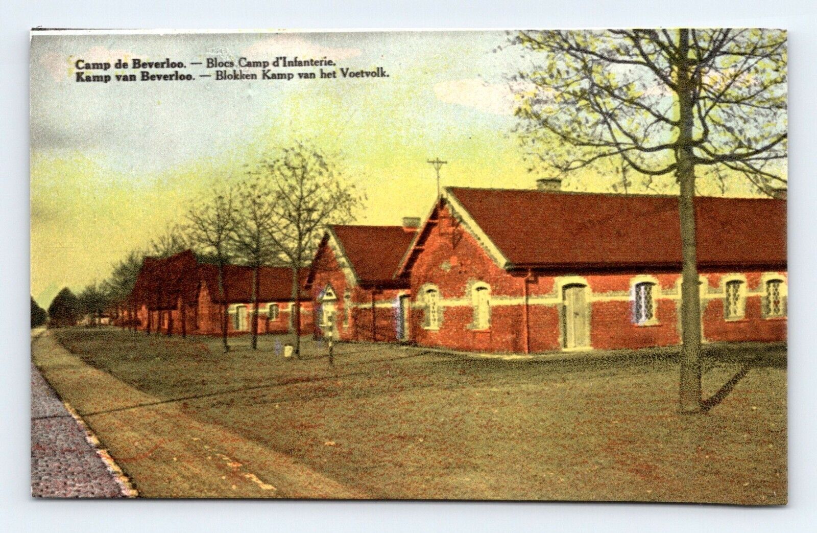 WWI Camp Bourg-Léopold Beverloo Barracks The Blcoks Belgium UNP DB ...