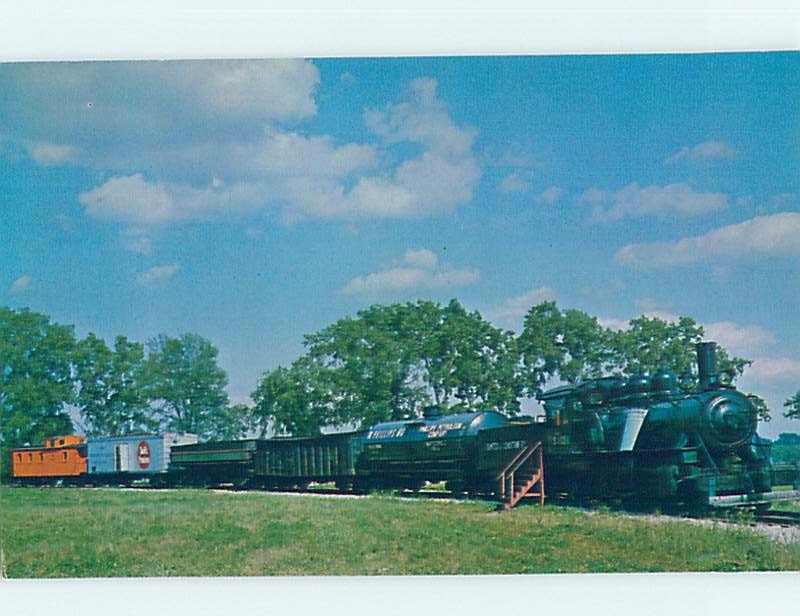 1980's STEAM TRAIN AT RAILROAD MUSEUM Green Bay Wisconsin WI d9756 ...