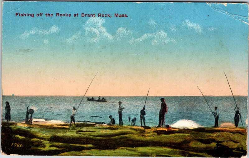 Postcard PEOPLE SCENE Brant Rock Massachusetts MA AL3598 | United ...