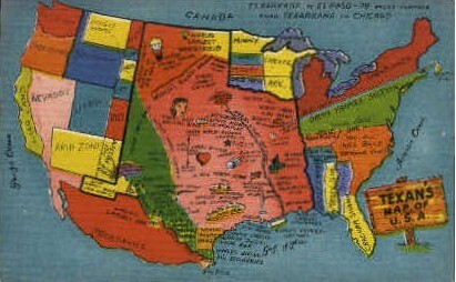 texan's Map of The United States - Misc, Texas TX | United States ...