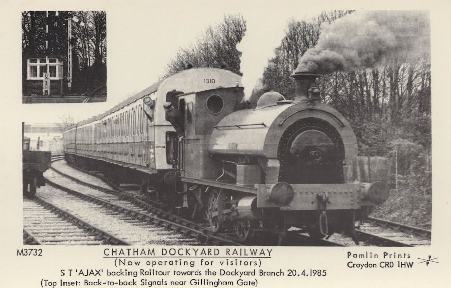 ST Ajax Train at Chatham Dockyard Railway in 1985 Postcard | Topics ...