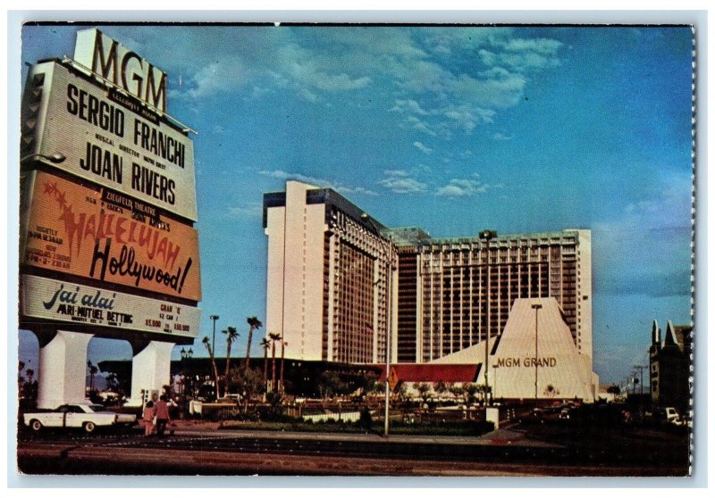 c1960's MGM Grand Hotel Exterior Signage Las Vegas Nevada NV Unposted ...