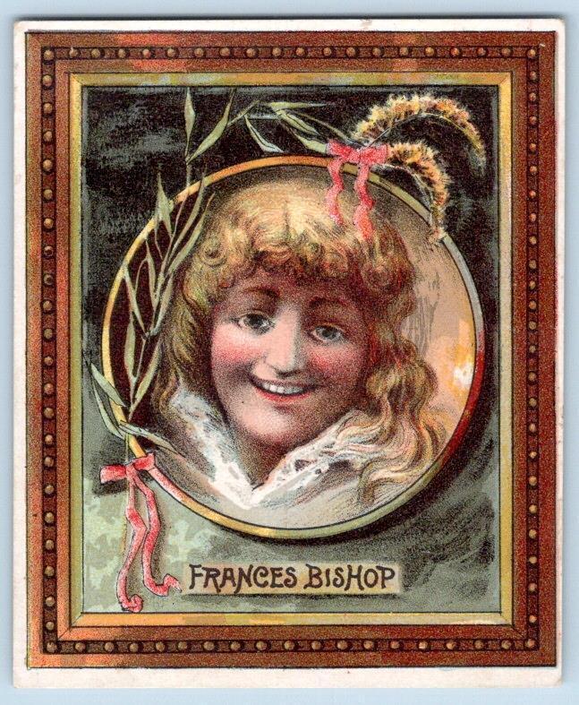 1800'S Actress Frances Bishop Stock Victorian Trade Card | Ephemera ...