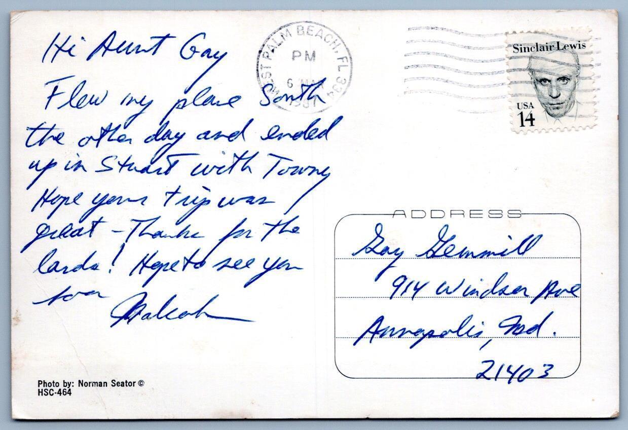 1987 Sexy Speedo GUY Florida Alligator Risque 4x6" Postcard*Crease ...