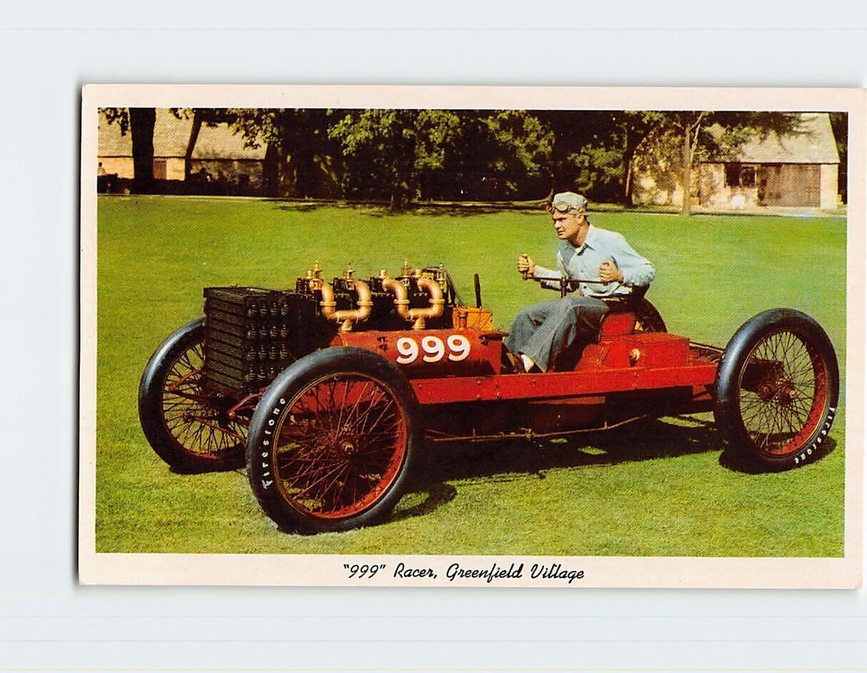 Postcard "999" Racer The Henry Ford Museum Greenfield Village Dearborn ...