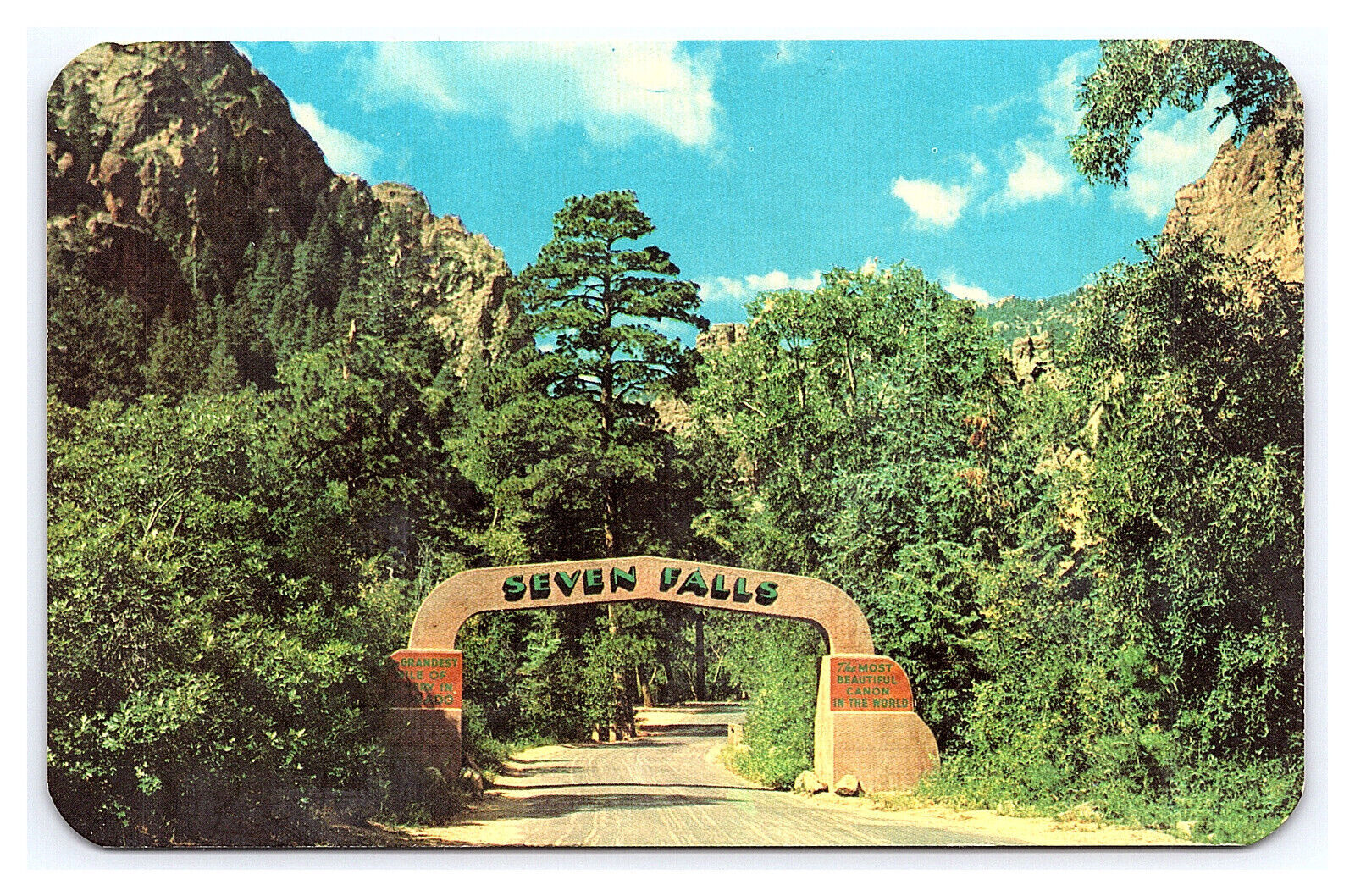 Entrance Gate Seven Falls South Cheyenne Canon Colorado Springs CO ...