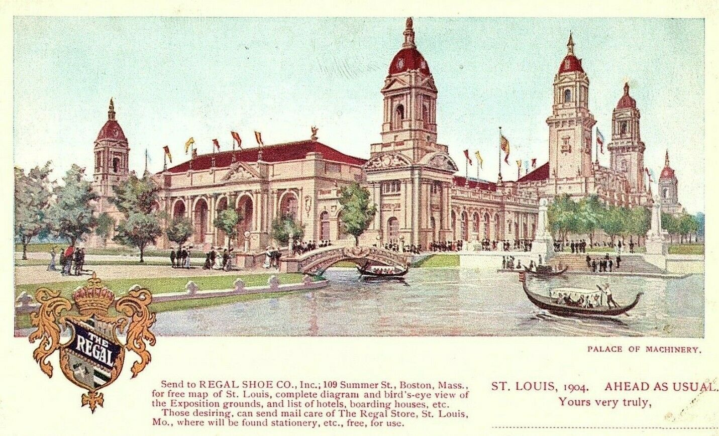 1904 St. Louis Expo. The Regal Shoe Co. St. Louis MO Nice Image G4 ...