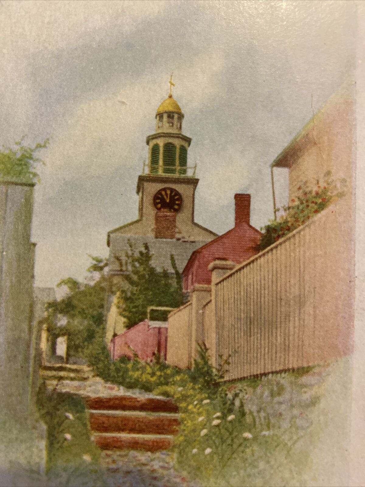 Stone Alley and South Tower Nantucket 1905 Henry And Wyer Postcard ...