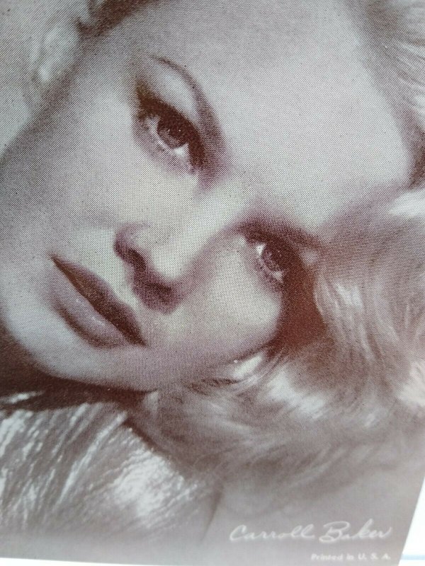 Carol Baker Sexy Close Up Postcard Unused Vintage American Actress NOS ...