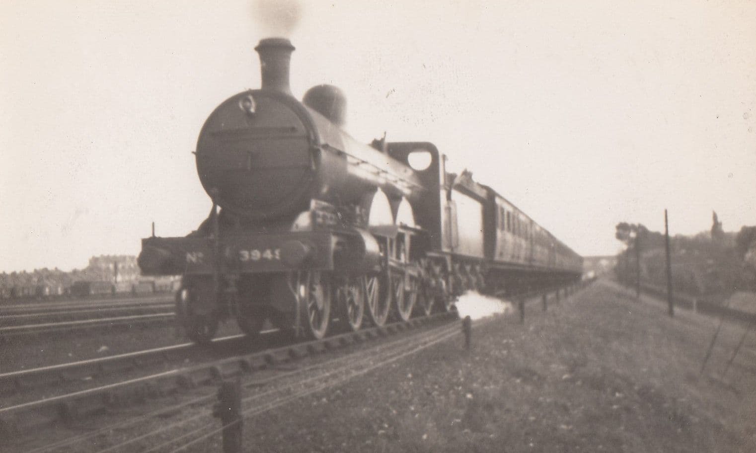 GNR Atlantic Class 4-4-2 No 3949 Vintage Real Photo Train Postcard ...
