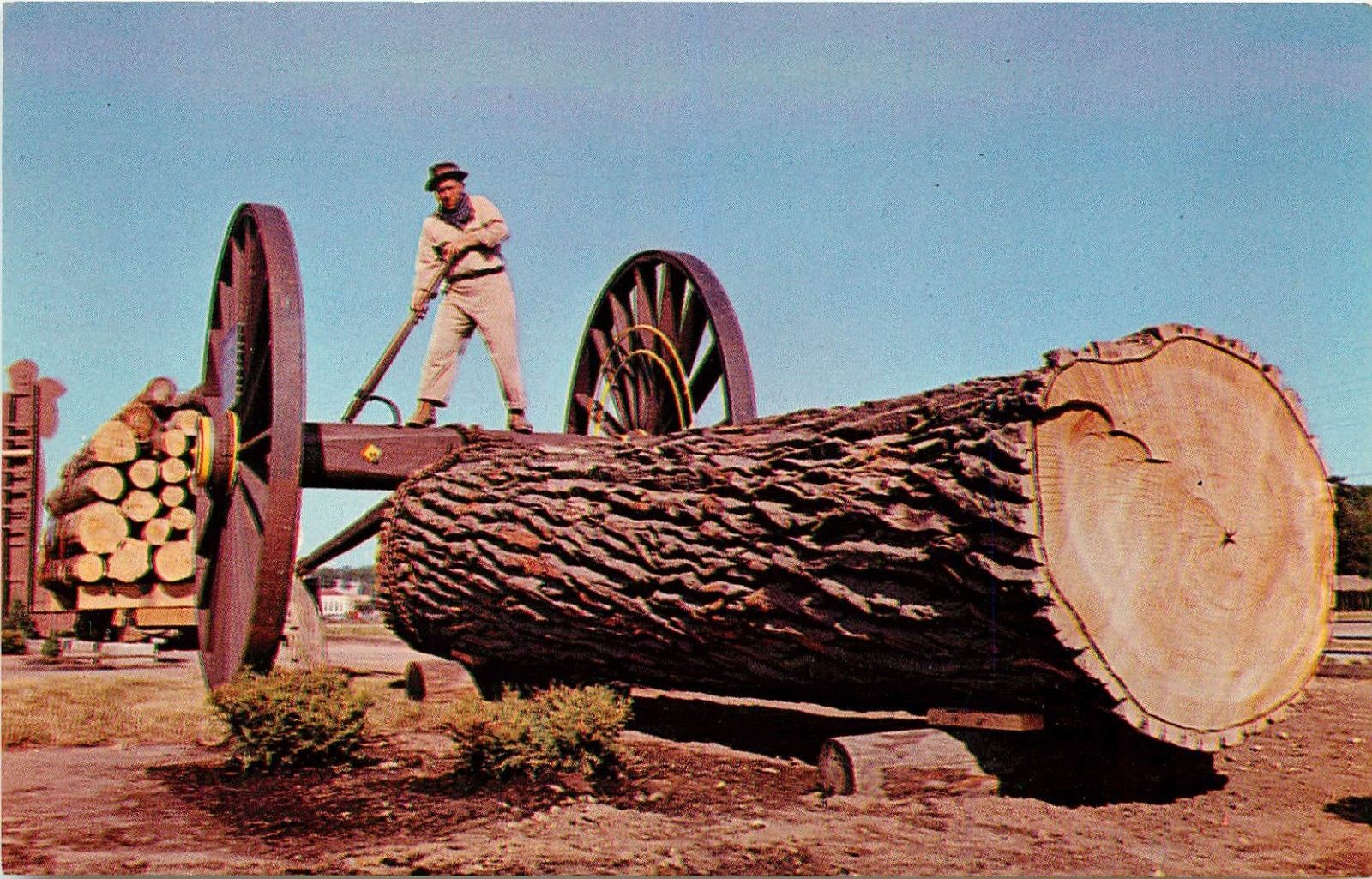 Paul Bunyan Logging Camp Cook Shanty Wheel Log Mover Wisconsin Dells ...