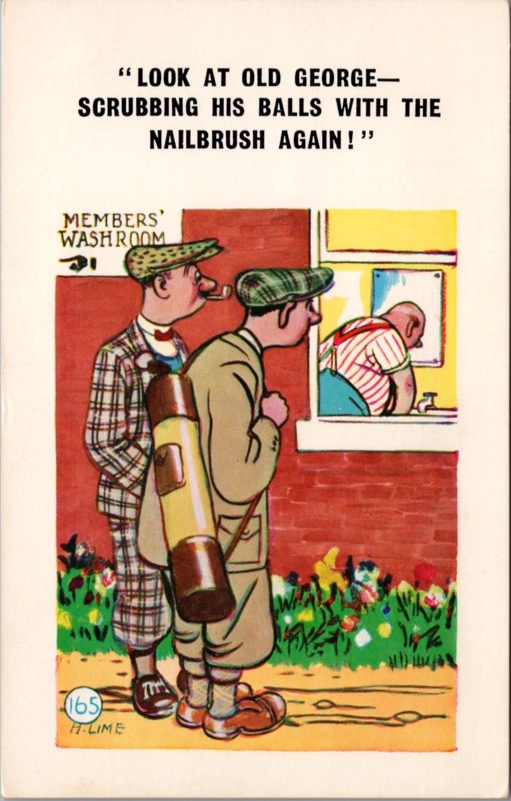 Golf Humor Old George Scrubbing Balls Comic Humour Constance 165 ...