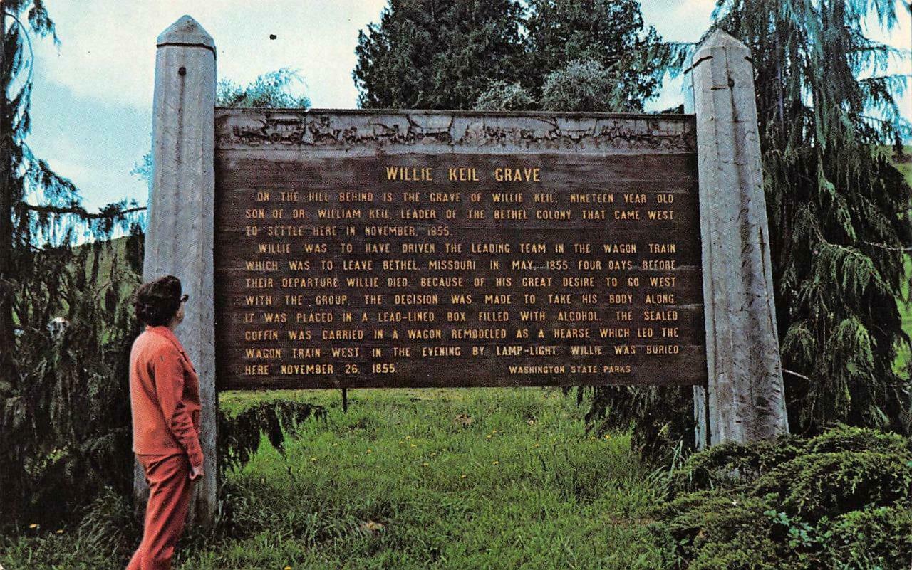 MENLO, WA Washington WILLIE KEIL'S GRAVE MARKER~Hwy 6 PACIFIC COUNTY ...