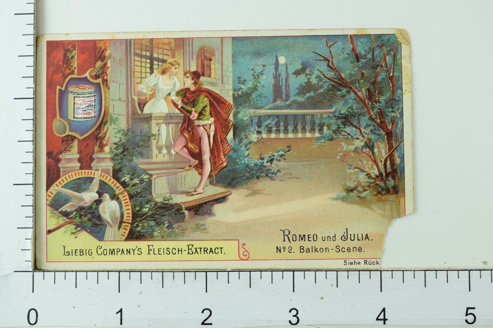 1880's Romeo & Juliet Opera Scenes Lovely Liebig Victorian 6 Trade Card ...