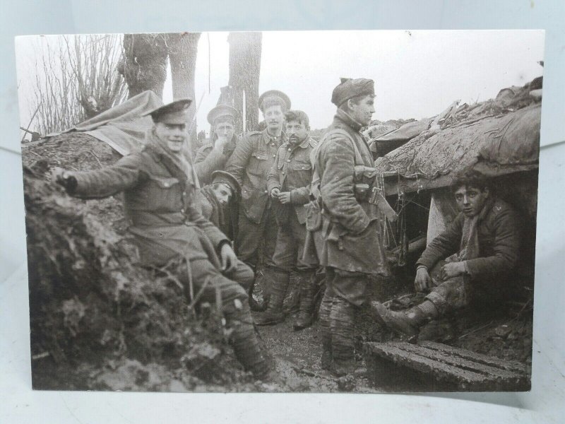 Royal Fusiliers in Support Trenches nr Ploegsteert 1915 WW1 Repro ...