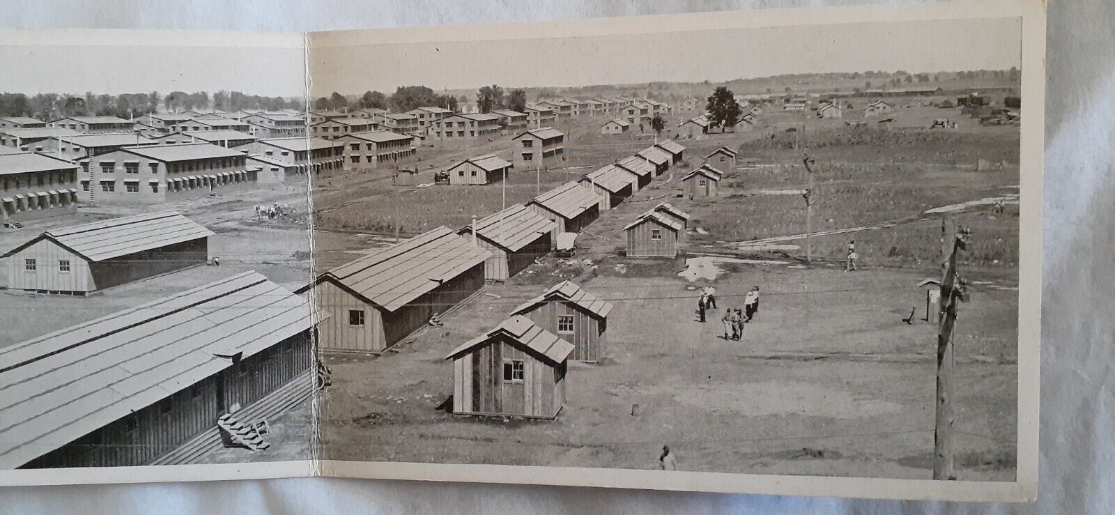 Postcard IL Rockford Army - Camp Grant - 4 fold 22-inch Infantry ...