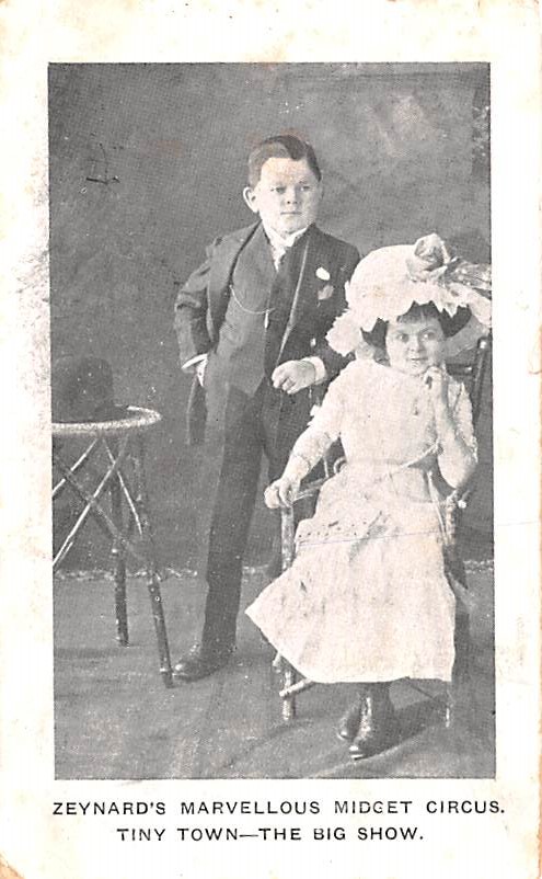 Zeynards Marvellous Midget Circus Tiny Town - The Big Show writing on ...