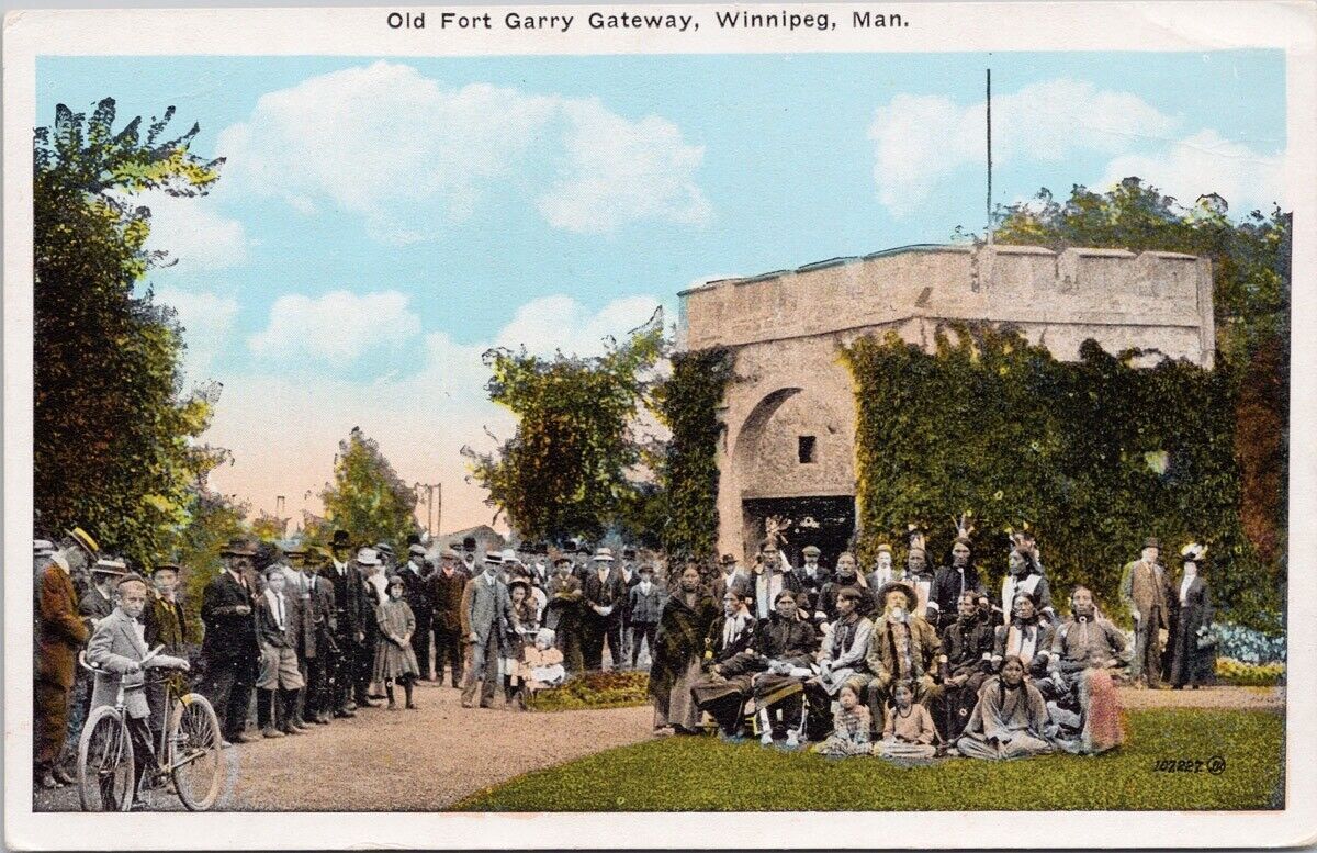Buffalo Bill Cody Old Fort Garry Winnipeg Manitoba MB Unused Postcard ...