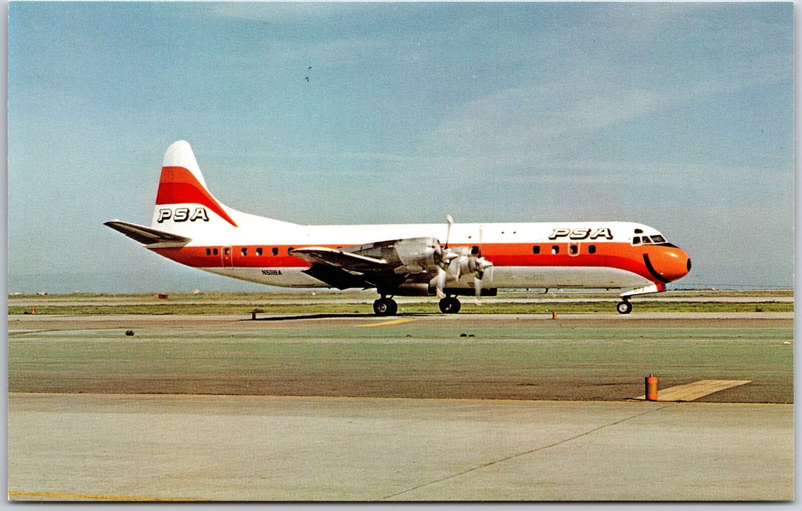 Airplane PSA-Pacific Southwest Airlines Lockheed L-188A Electra Airline ...