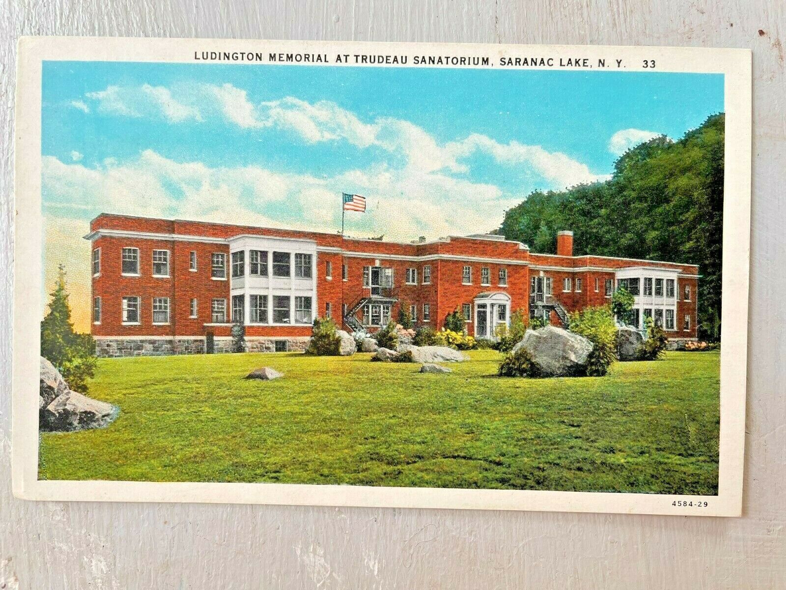Vintage Postcard 1915-1930 Ludington Memorial Trudeau Sanatorium ...