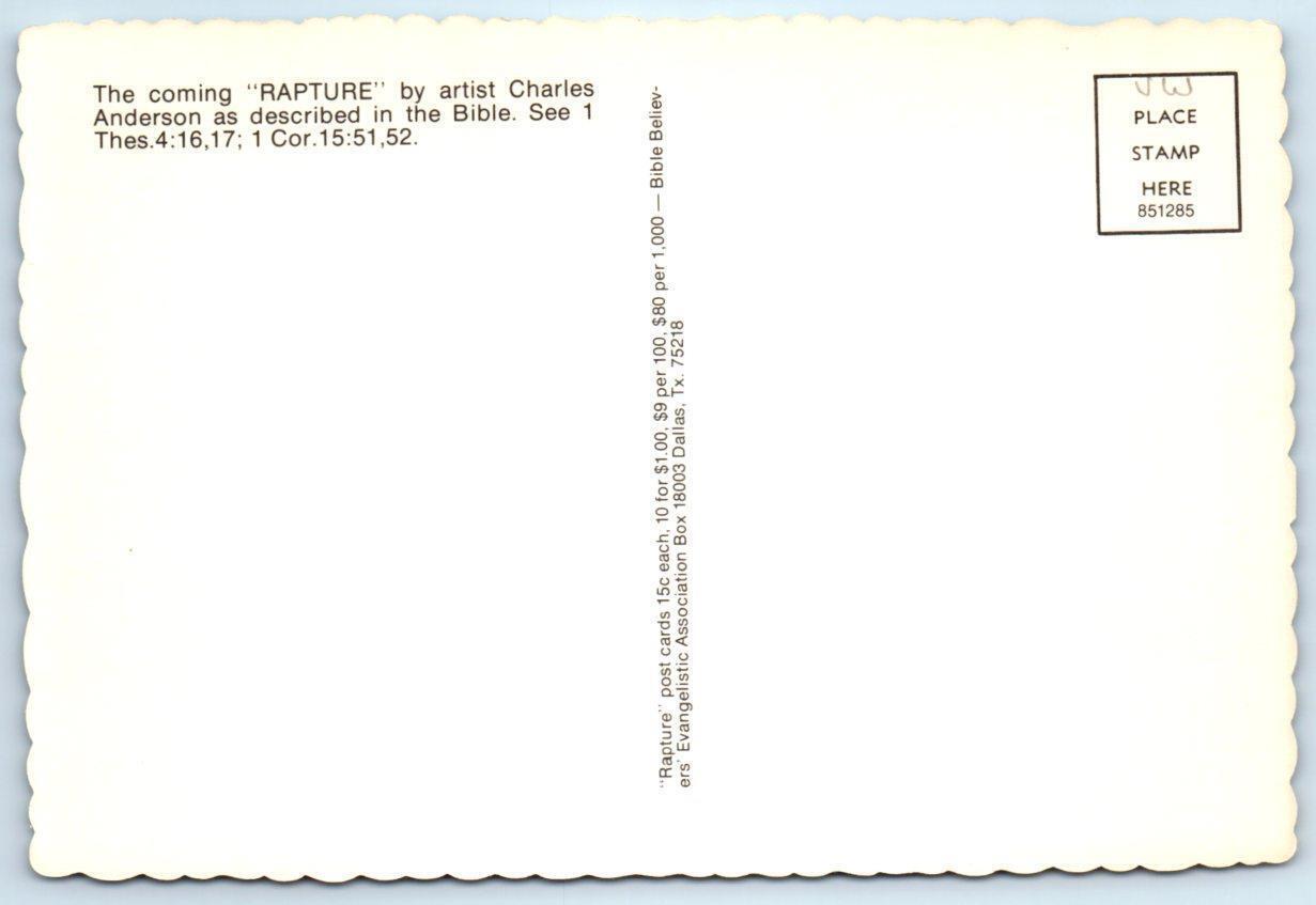 THE COMING RAPTURE Artist Signed Charles Anderson DALLAS SKYLINE 4"x6 ...