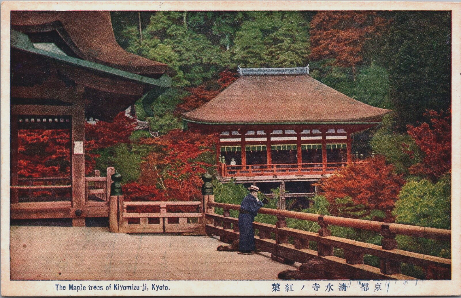 Japan The Maple Trees Of Kiyomizu-Ji Kyoto Vintage Postcard C205 | Asia ...