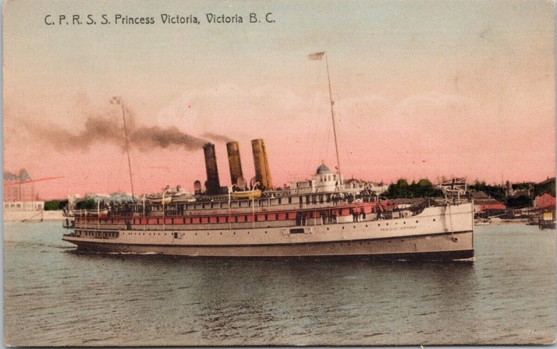 SS 'Princess Victoria' CPR Ship Victoria BC Unused Clubb Postcard H31 ...