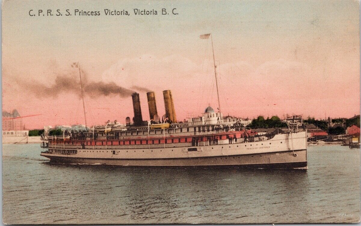 SS 'Princess Victoria' CPR Ship Victoria BC Unused Clubb Postcard H31 ...