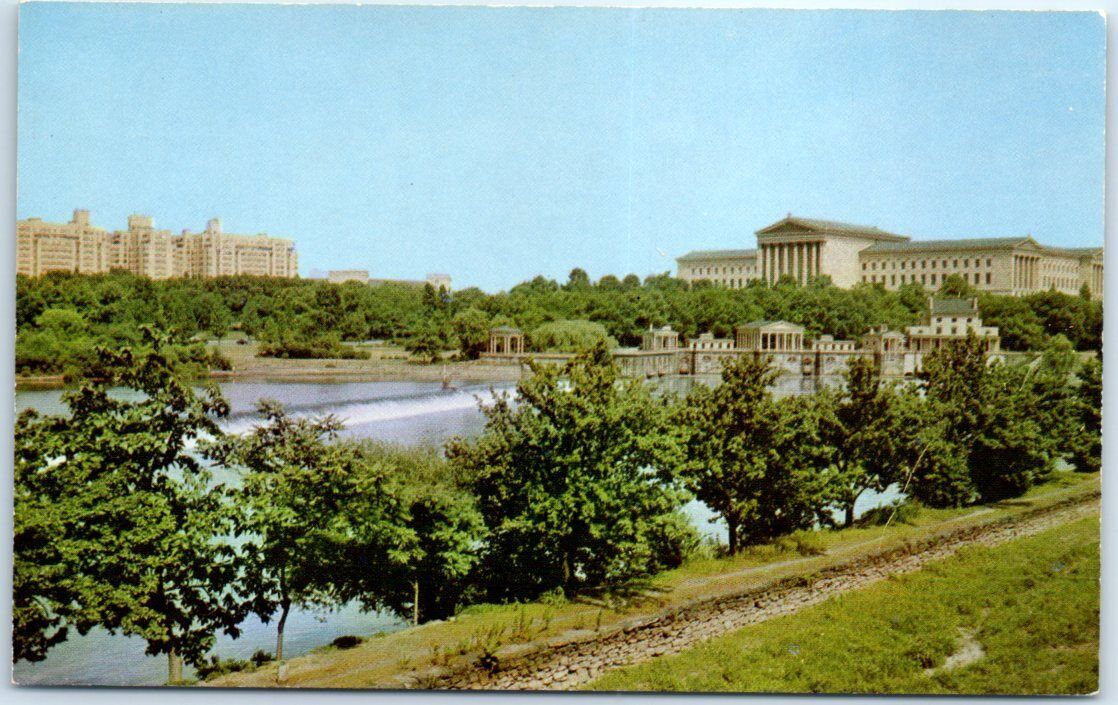 View from West River Drive Showing Aquarium & Art Museum, Philadelphia ...