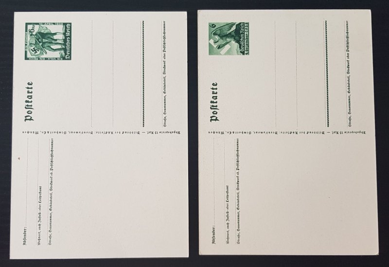 Germany Third 3rd Reich Original Propaganda Cards Fuhrer Adolf Hitler ...