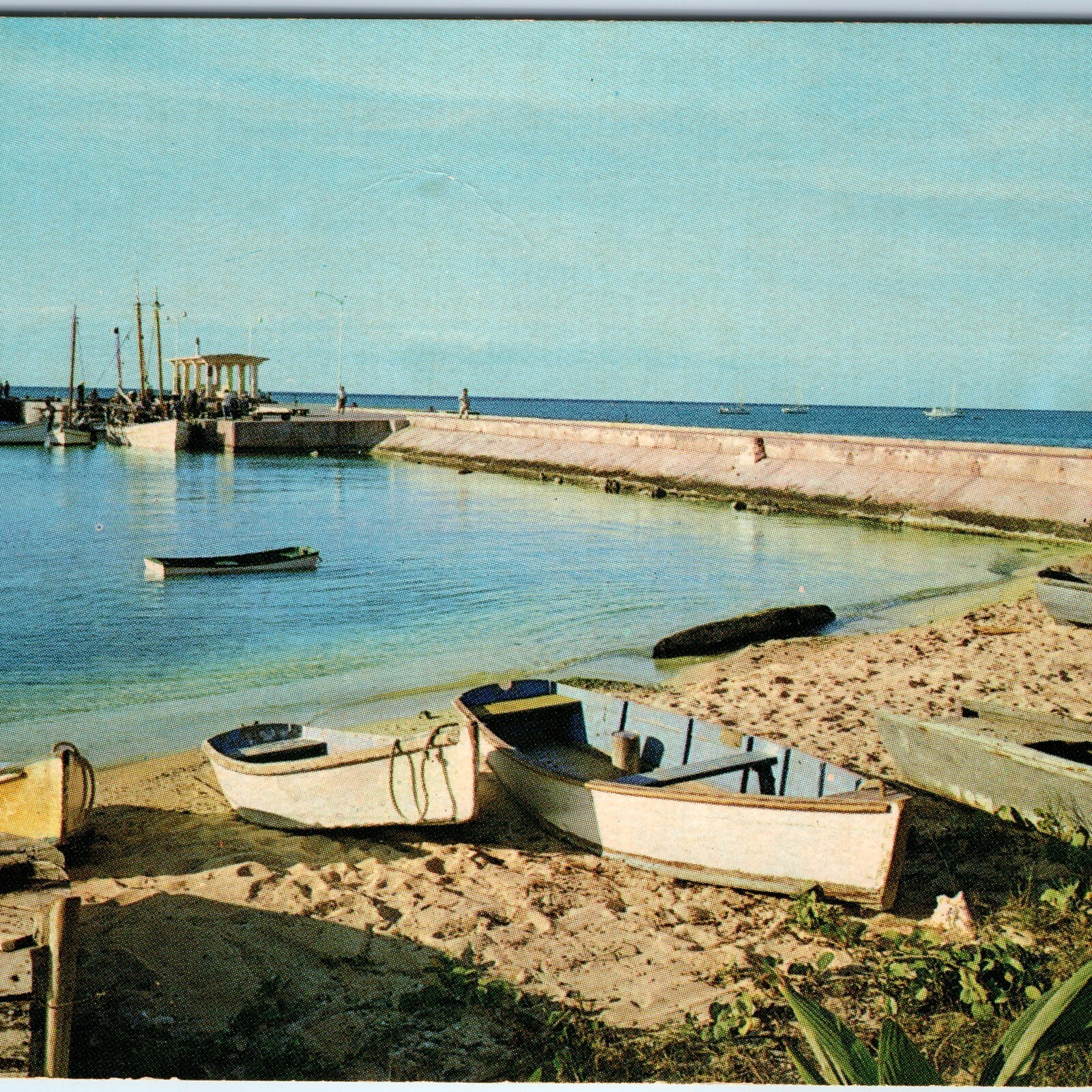 c1960s Cozumel, Quintana Roo, Mexico Boat Harbor Dock Loading Zone ...