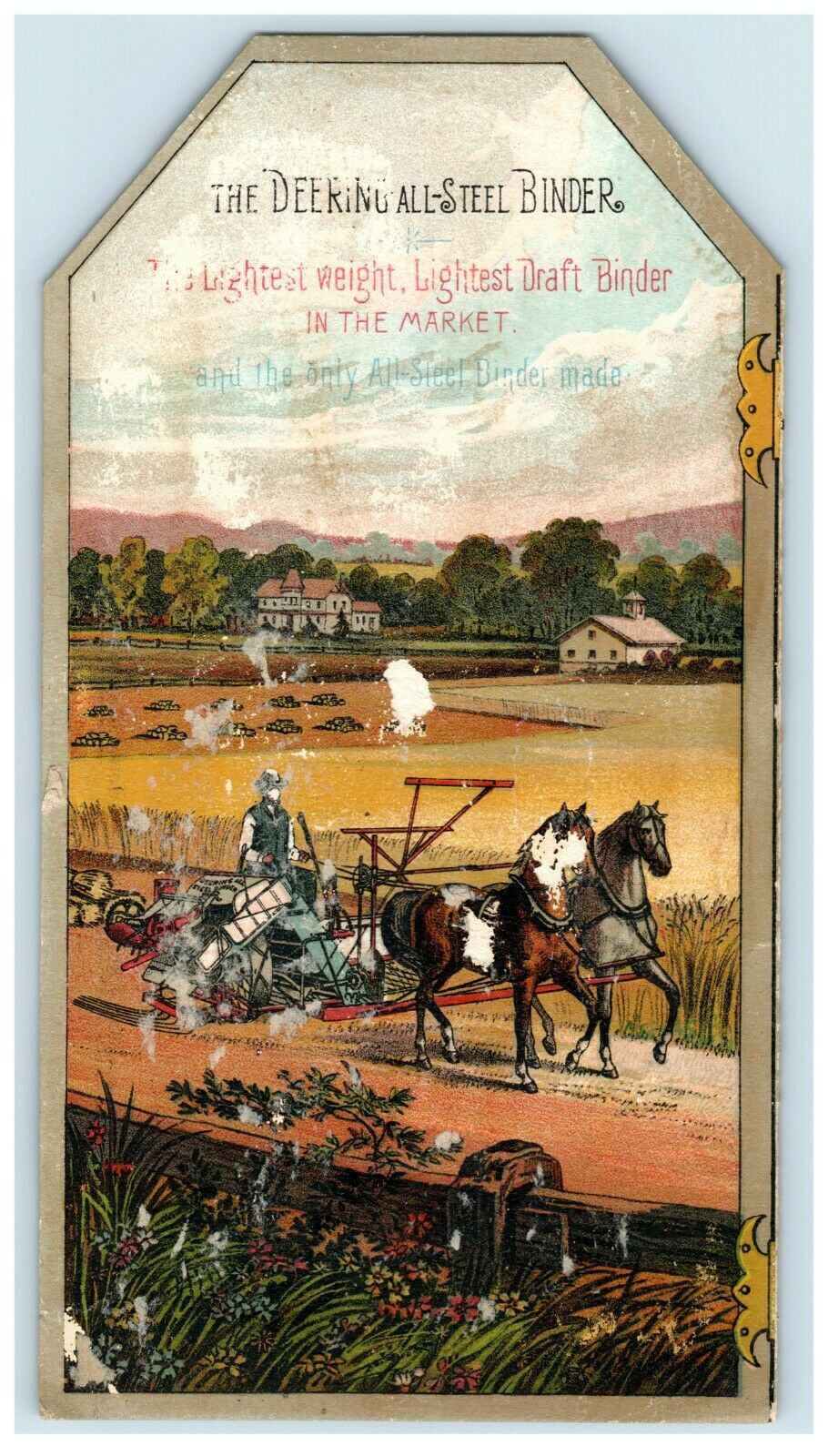 Lot Of 3 1880's Deering Farming Machines Harvesting Reaper Mower 7N ...