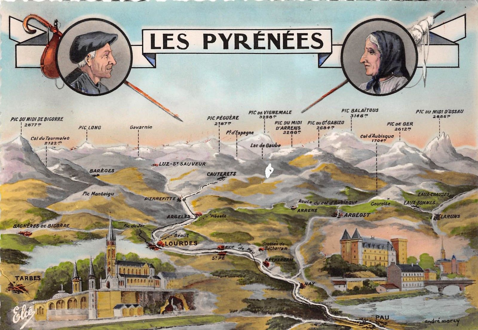 BR26855 Les pyrenees map cartes geographiques | Other / Unsorted ...