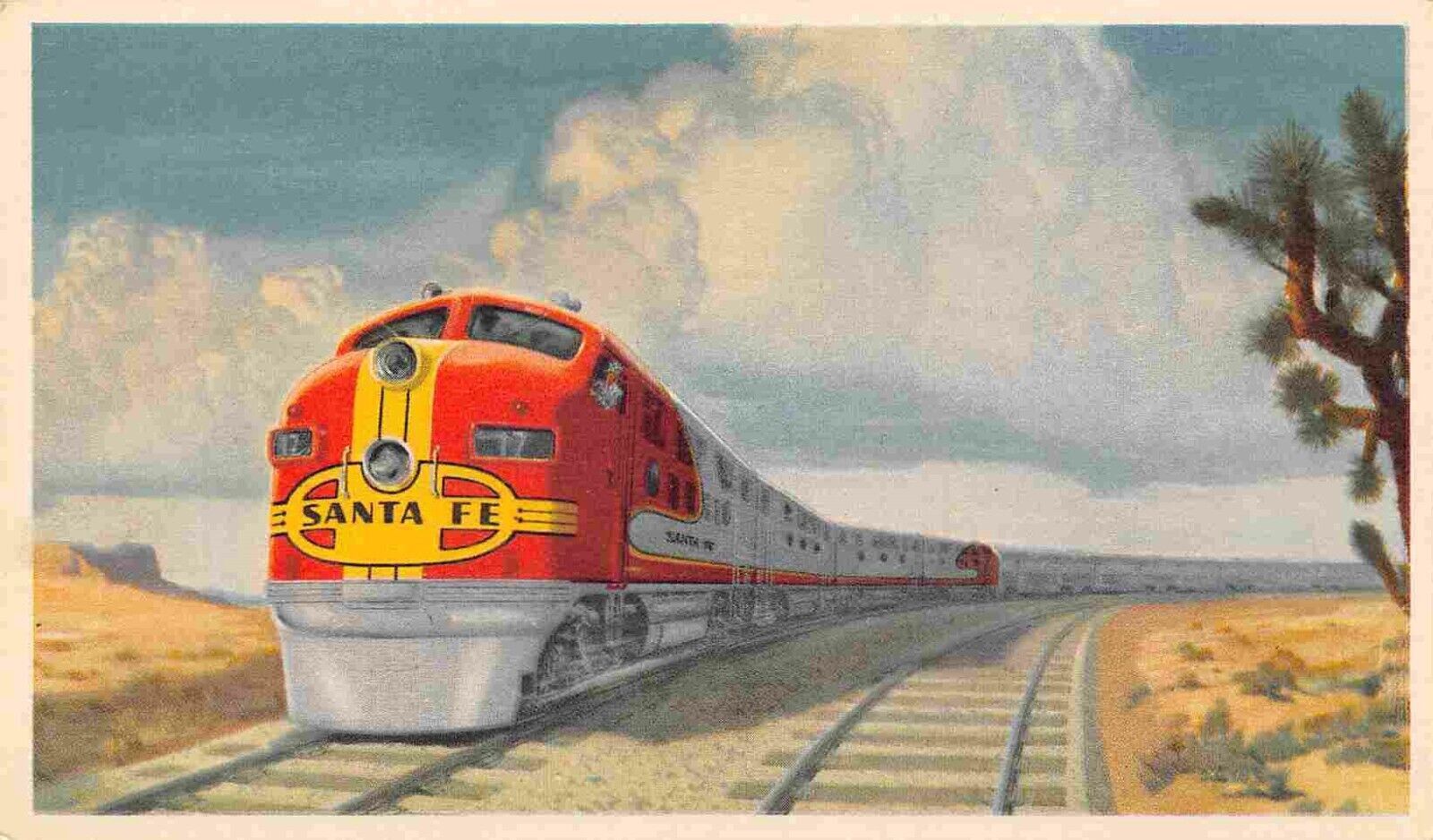 Santa Fe Super Chief Fleet Streamliner Railroad Train postcard | United ...