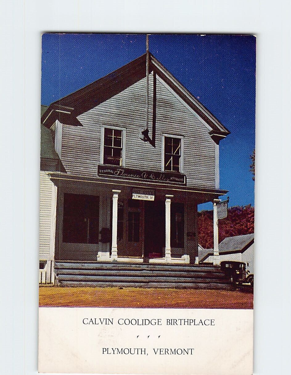 Postcard Calvin Coolidge Birthplace, Plymouth, Vermont | United States ...