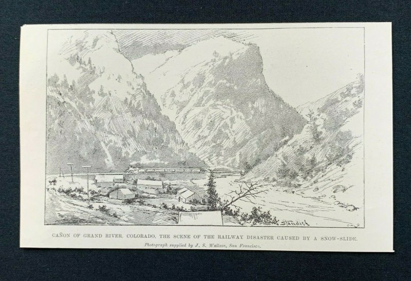 1899 Newspaper Clipping Canyon of Grand River, Colerado, Railway ...