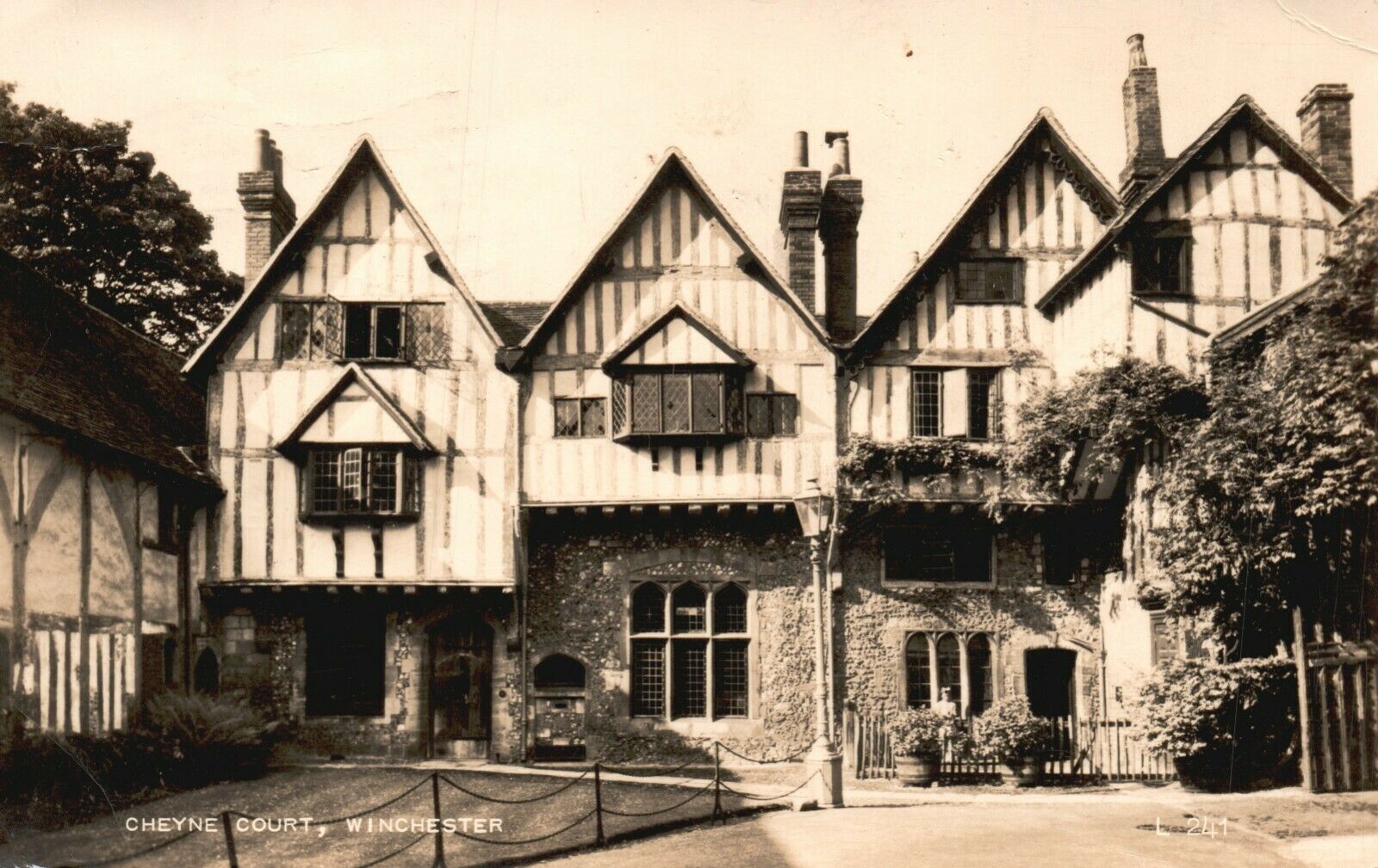 Vintage Postcard RPPC Cheyne Court Winchester House Scene Valentine ...