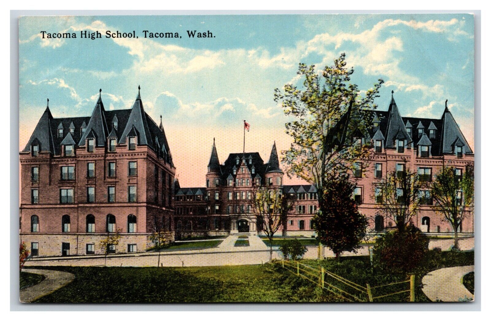 Tacoma School Building Tacoma Washington WA UNP DB Postcard R9 | United ...