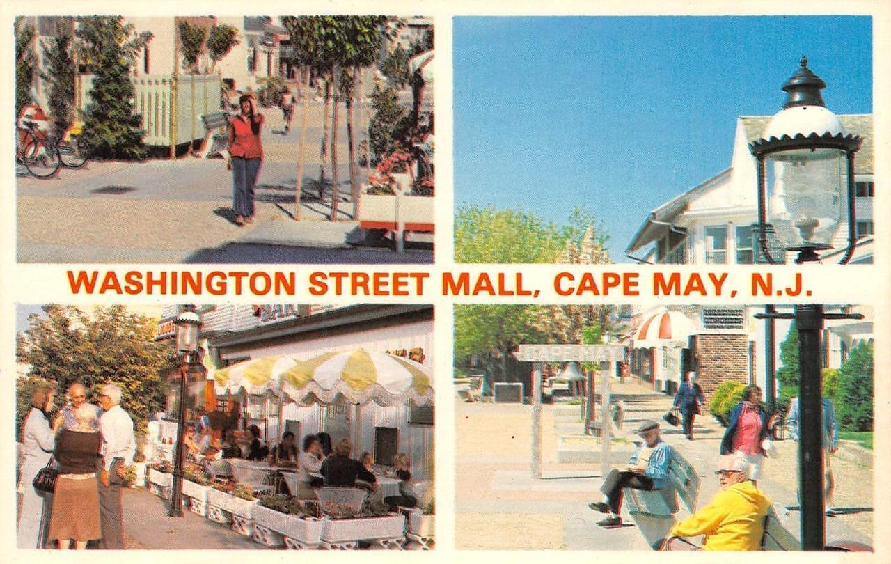 CAPE MAY, NJ Washington Street Shopping Mall New Jersey c1960s Vintage ...