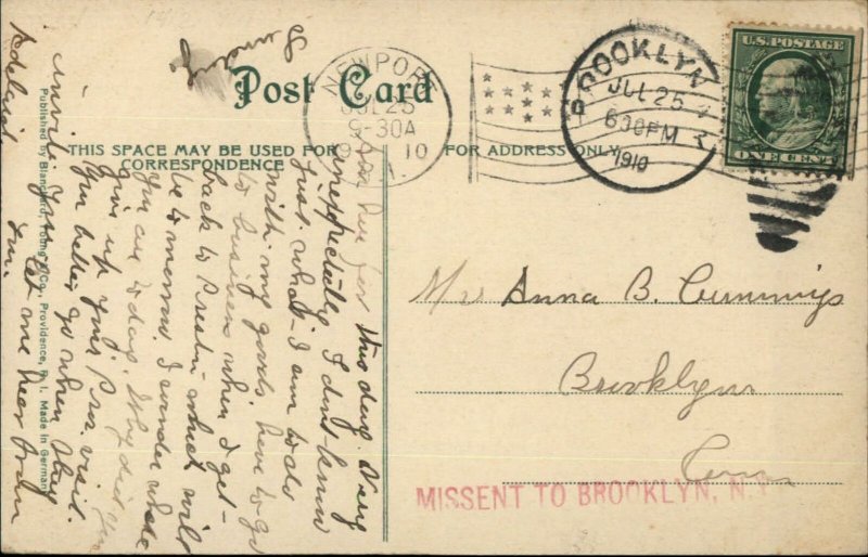 Newport RI Ida Lewis Lighthouse 1910 Used Postcard | United States ...