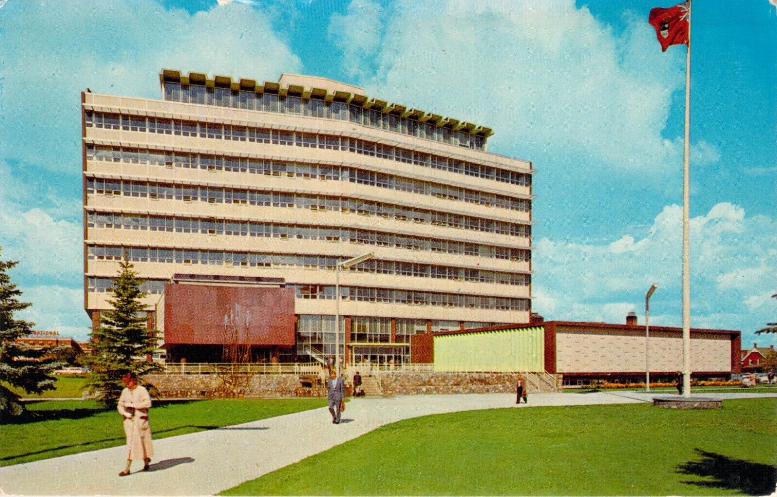 Vintage 1960s Postcard Edmonton City Hall Alberta Canada Posted 1964 ...