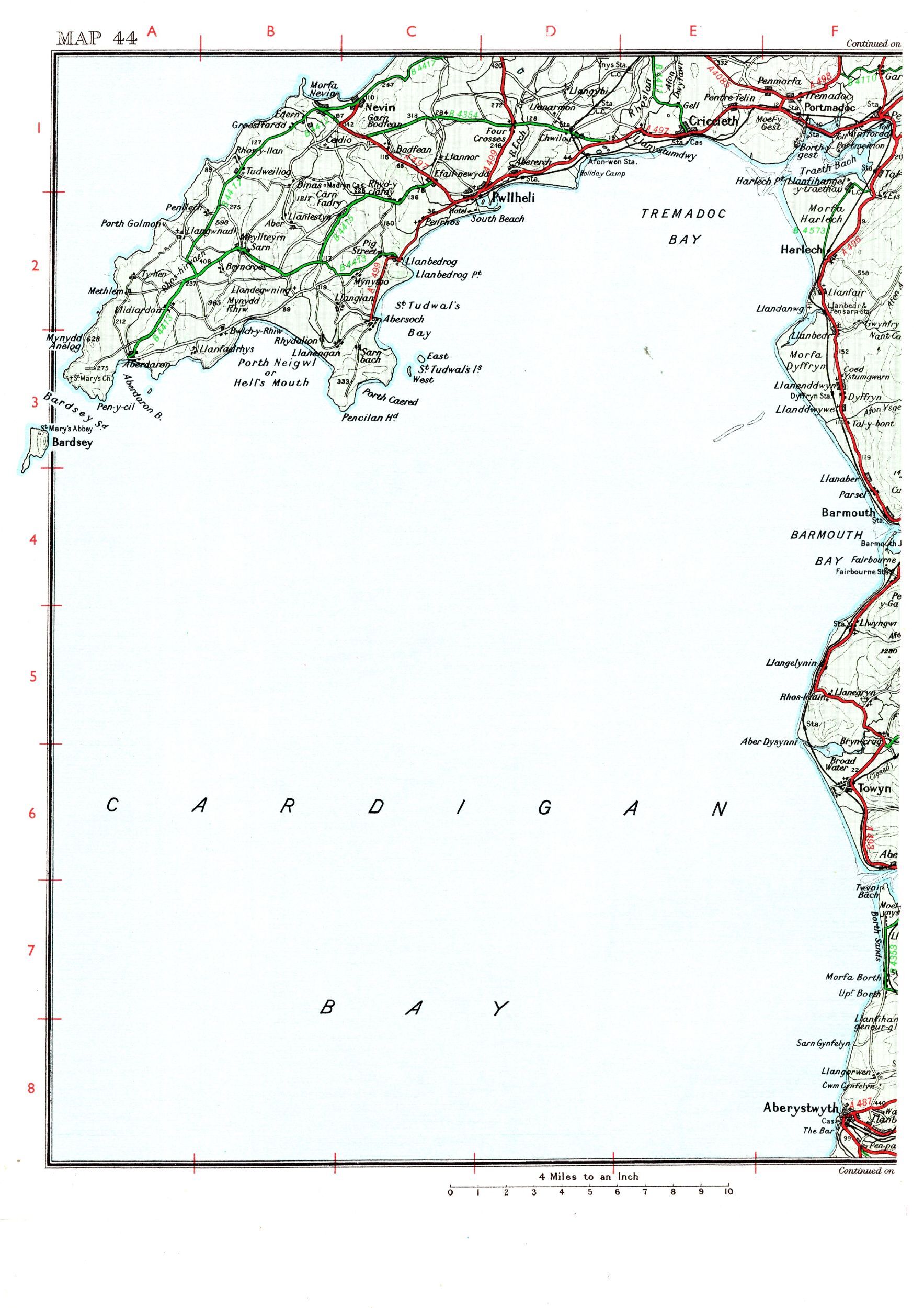 Luce Bay, Newnes Touring Map vintage 1960's | Topics - Maps, Postcard ...