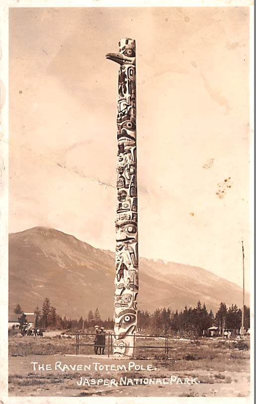 The Raven Totem Pole Jasper National Park - Jasper, Alaska AK | United ...